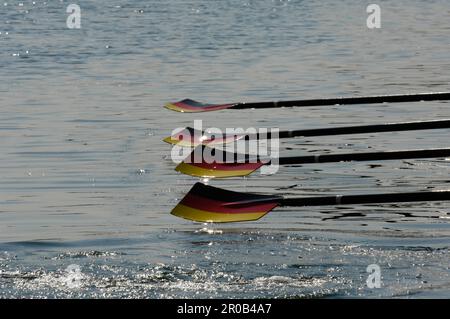 Der Deutsche Frauenachter mit: Elke Hipler ( Schlagfrau), Nina Wengert ...