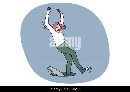 Fall down hatch vector concept Stock Vector Image & Art - Alamy