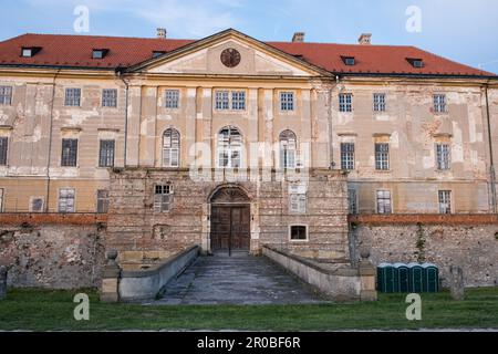 Old Monumental Baroque Classicist manor house castle in small town ...