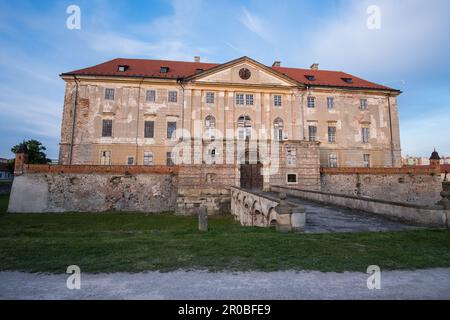 Old Monumental Baroque Classicist manor house castle in small town ...