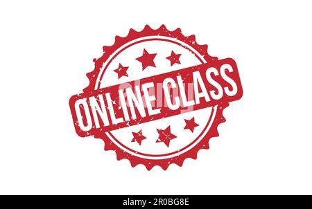 Online Class Stamp Seal Vector Illustration Stock Vector Image & Art ...