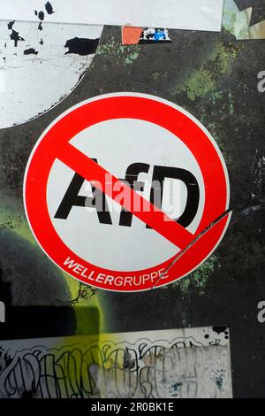 Sticker, AfD prohibited, Berlin, Germany Stock Photo - Alamy