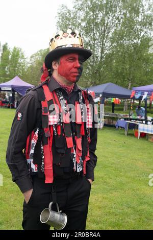 Datchet, Berkshire, UK. 7th May, 2023. The Allmark family and Tuco the ...
