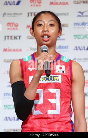 Tokyo, Japan. JVA announced the 2023 Japan Women's national team squad. 8th May, 2023. Satomi ...