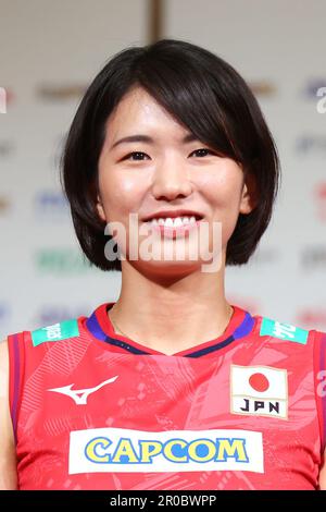 Tokyo, Japan. JVA announced the 2023 Japan Women's national team squad. 8th May, 2023. Satomi ...