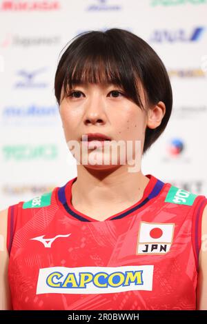 Tokyo, Japan. JVA announced the 2023 Japan Women's national team squad. 8th May, 2023. Satomi ...