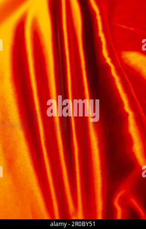 wavy red silk scarf isolated on white background. High quality photo ...