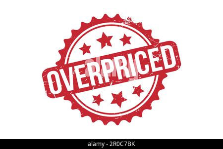 Overpriced Stamp Seal Vector Illustration Stock Vector Image & Art - Alamy