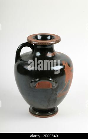 This ancient Greek hydria is a vessel used for carrying water ...