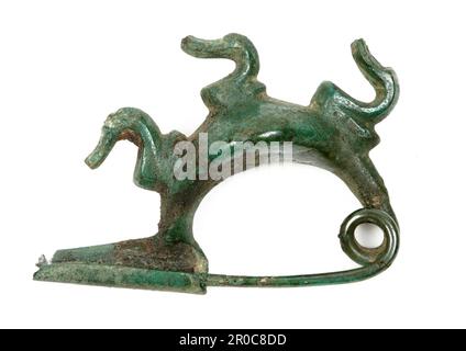 Leech Bow Fibula, Etruscan, 600 BC. Etruria, Italy.. Leech-shaped ...