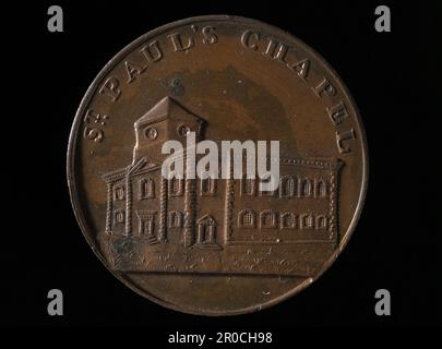th Century Copper Token - St Paul's Chapel, Birmingham (reverse), 1797 ...