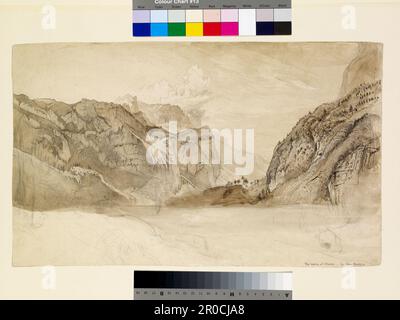 The Valley of Cluses, Savoy, 1849 Artist: John Ruskin, Cluses is ...