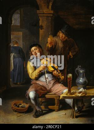 Willem van Herp (Attributed) – The Blind Fiddler Stock Photo - Alamy