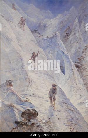 Alpine Climbers, 1869. Artist: Elijah Walton Stock Photo - Alamy