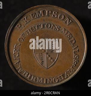 18th Century Copper Token, Birmingham Workhouse, Birmingham, 1797 Peter ...