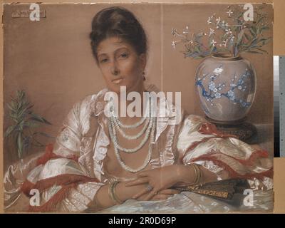 Portrait, Mrs Charles Augustus Howell, 1873 Sandys, Frederick, Portrait ...