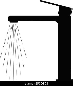 Faucet open isolated Stock Vector Image & Art - Alamy