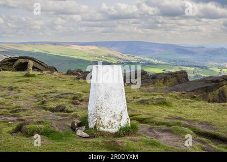 . The packhorse bridge on the Standedge trail heading out of Marsden in ...