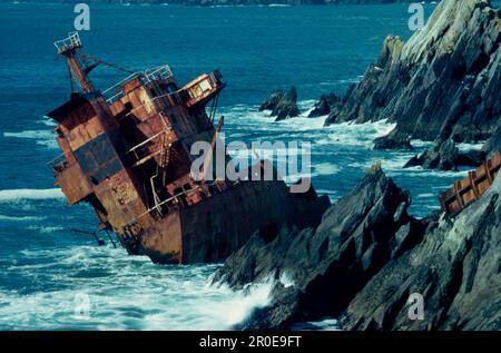The Ranga shipwreck, Slea Head, Dingle Peninsula, Co Kerry, Ireland ...