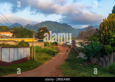 Mountain scenery around Man, Ivory Coast, West Africa, Africa Stock ...
