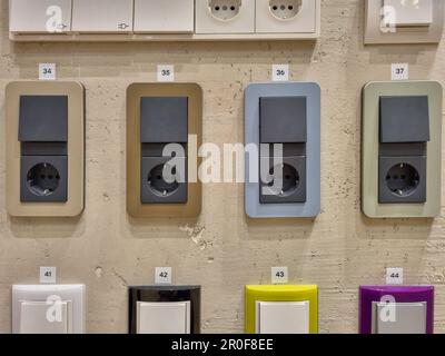 Different designs of electric sockets. Modern house improvement ...