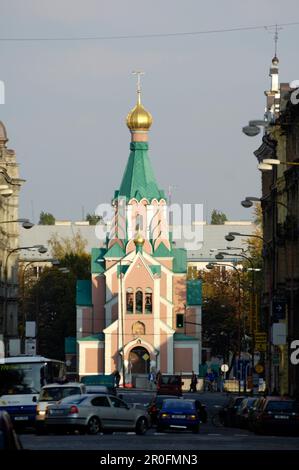 Street view of Olomouc with Orthodox Church of St. Gorazd - Olomouc ...