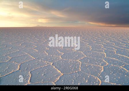 View across the salt lake, Salar de Uyuni, Bolivia, South America Stock ...