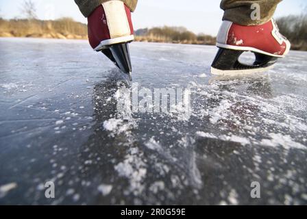 Closeup focus shot of a person skating - concept of skating Stock Photo ...