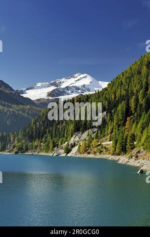 Reservoir Lago di Gioveretto, Ortler range, South Tyrol, Italy Stock Photo - Alamy
