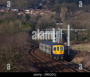 Northern Rail class 769 bi mode flex train 769448 heading away from the ...