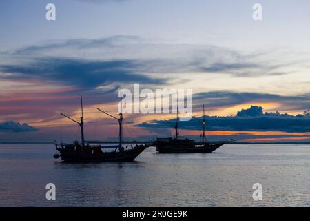 Liveaboards near Sorong, Raja Ampat, West Papua, Indonesia Stock Photo ...