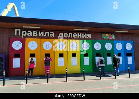 Russian Federation. Saint-Petersburg. Separate garbage collection ...