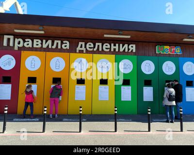 Russian Federation. Saint-Petersburg. Separate garbage collection ...