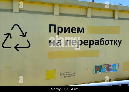 Russian Federation. Saint-Petersburg. Separate garbage collection ...