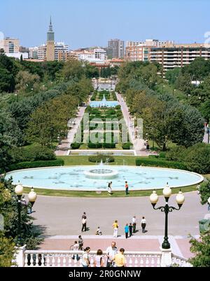 Trees in a park in Zaragoza city, Spain Stock Photo - Alamy