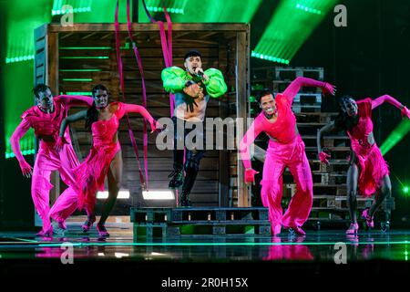 May 8, 2023: Finland's Kaarija at the Eurovision Song Contest 2023 Semi ...