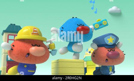 THE NEW ADVENTURES OF OGGY, (aka OGGY OGGY), Oggy Oggy (center ...