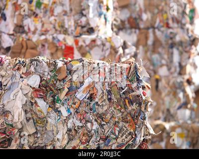 Paper recycling, Bavaria, Germany Stock Photo - Alamy
