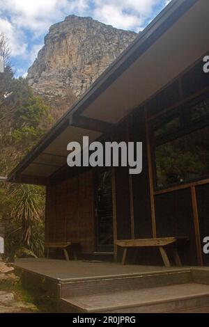 Frenchmans Cap rising above Lake Tahune Hut Stock Photo - Alamy