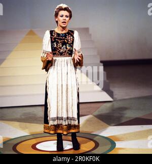 Gitte Haenning, dänische Sängerin, bei einem Auftritt in der ...