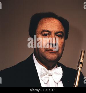 Jean Pierre Rampal, berühmter französischer Flötist, Portrait ...