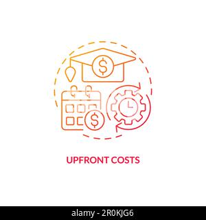 Upfront costs concept icon Stock Vector Image & Art - Alamy