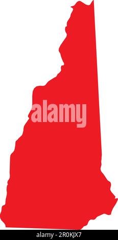 RED CMYK color map of NEW YORK, USA Stock Vector Image & Art - Alamy