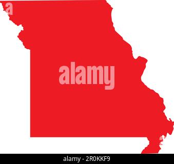 RED CMYK color map of USA Stock Vector Image & Art - Alamy