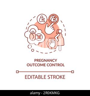 Pregnancy outcome control concept icon Stock Vector Image & Art - Alamy