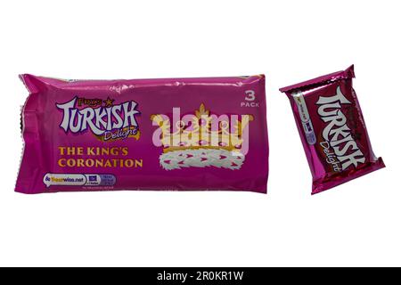 Fry's Turkish Delight for The King's Coronation 3 pack isolated on ...