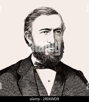 The make-and-break telephone by Johann Philipp Reis. Illustration of ...