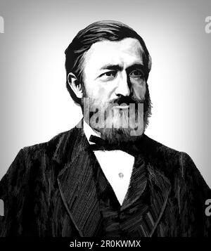 The make-and-break telephone by Johann Philipp Reis. Illustration of ...