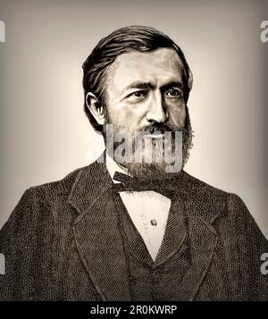 The make-and-break telephone by Johann Philipp Reis. Illustration of ...