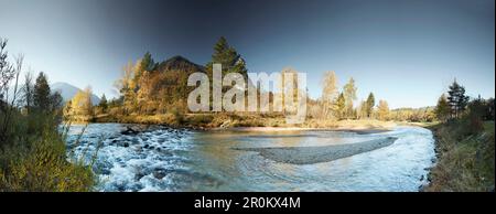 River Ammer , River Ammer near Oberammergau, Bavaria, Germany Stock ...